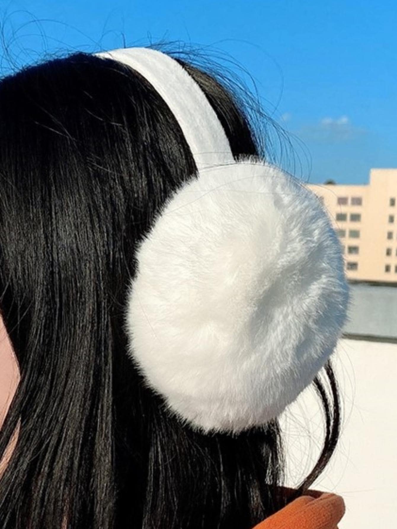 Girls Solid Fluffy Earmuffs | SHEIN USA