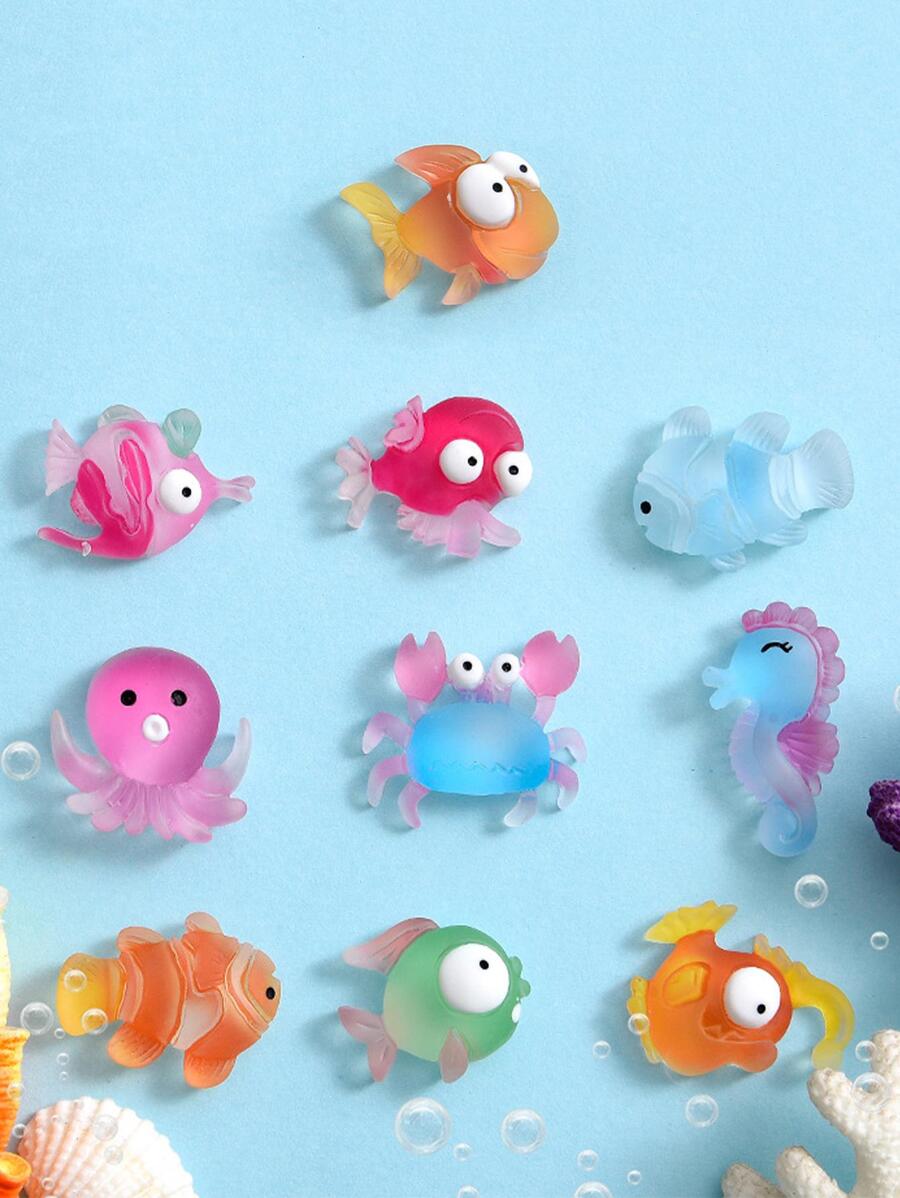 10pcs Marine Life Design DIY Decoration Best | SHEIN USA