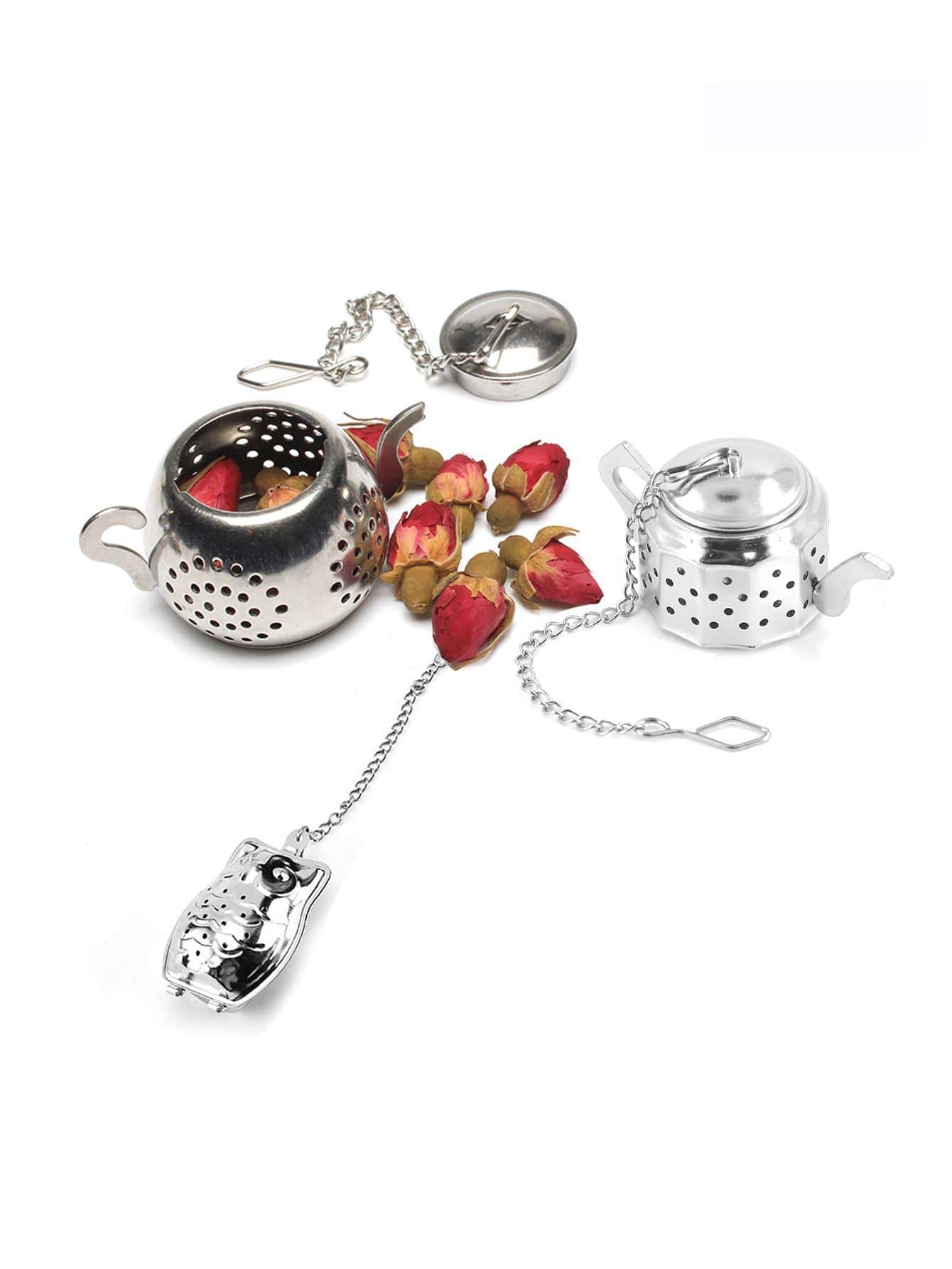 1pc Cute Mini Tea Infuser Stainless Steel Tea Strainer Filter Reusable ...