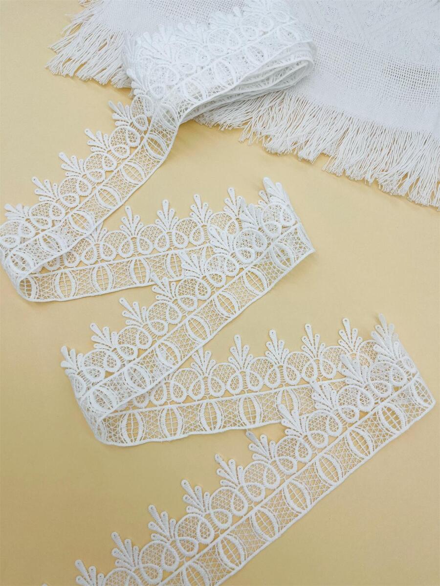 1pc Floral Embroidered DIY Webbing Lace, Modern Polyester DIY Webbing ...