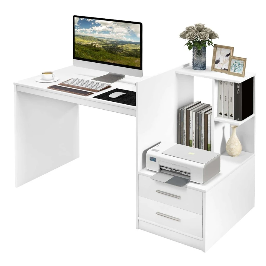Costway Computer Desk Laptop Table Writing Study Desk Home Office with ...