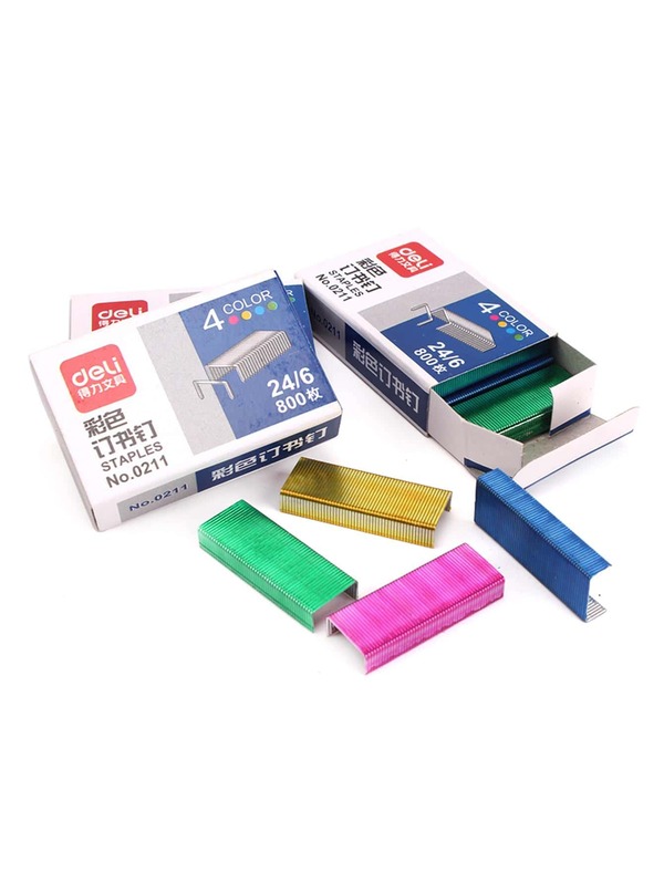 1pc Solid Color Iron Staple, Simple Standard Staple For Office, School ...