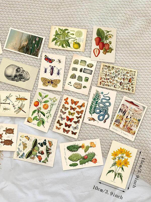 50pcs Vintage Wall Collage Kit, Aesthetic Picture Room Decor For ...
