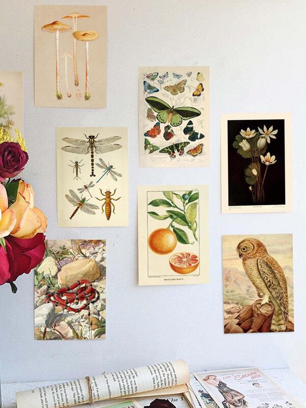 50pcs Vintage Wall Collage Kit, Aesthetic Picture Room Decor For ...