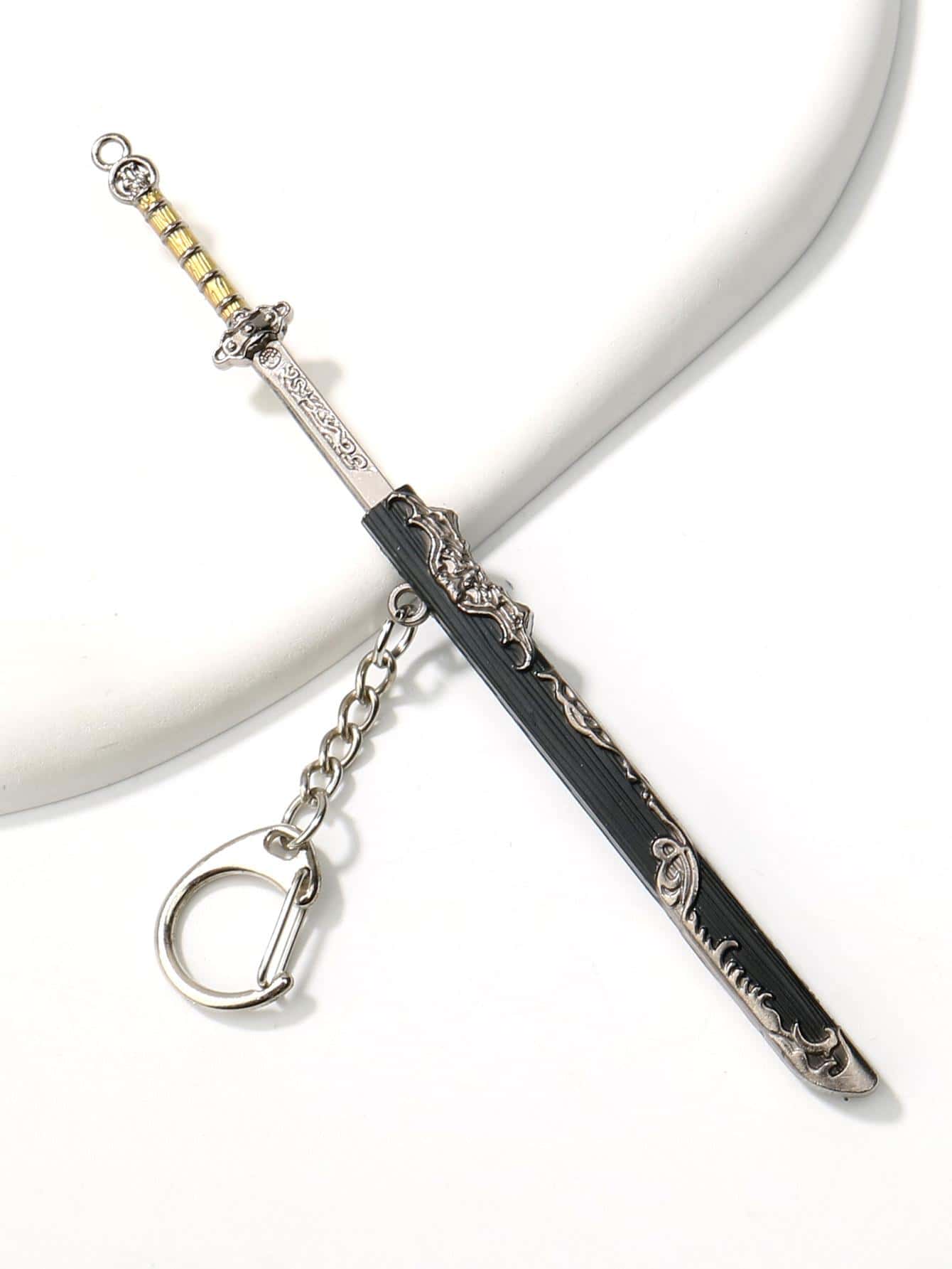 1pc Men Vintage Sword Design Keychain | SHEIN USA