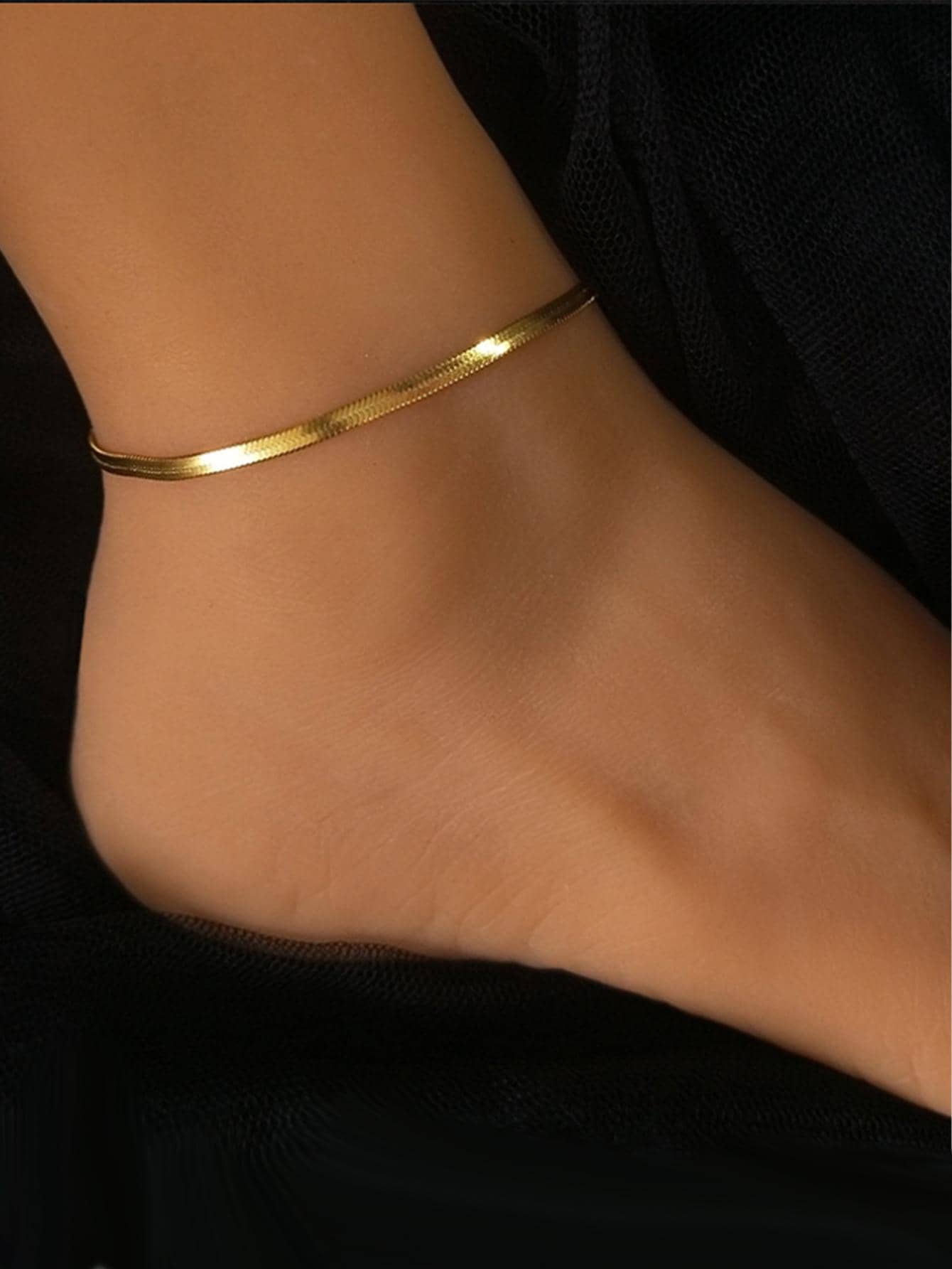 1 Piece Snake Anklet for Women Men Girls Beach Stainless Steel Anklets ...