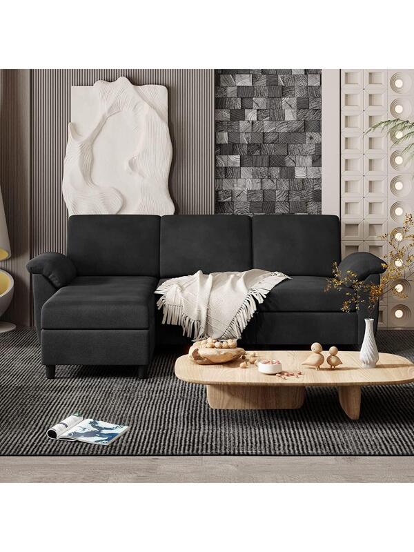 Vongrasig 79" Convertible Sectional Sofa Couch, 3 Seat L Shaped Sofa ...