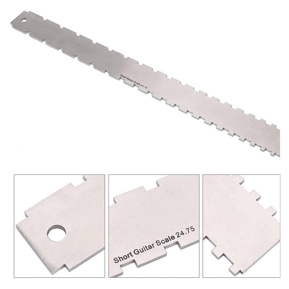 24.75 Inch Notched Straight Edge Gauge Portable Luthiers Tool Guitar ...