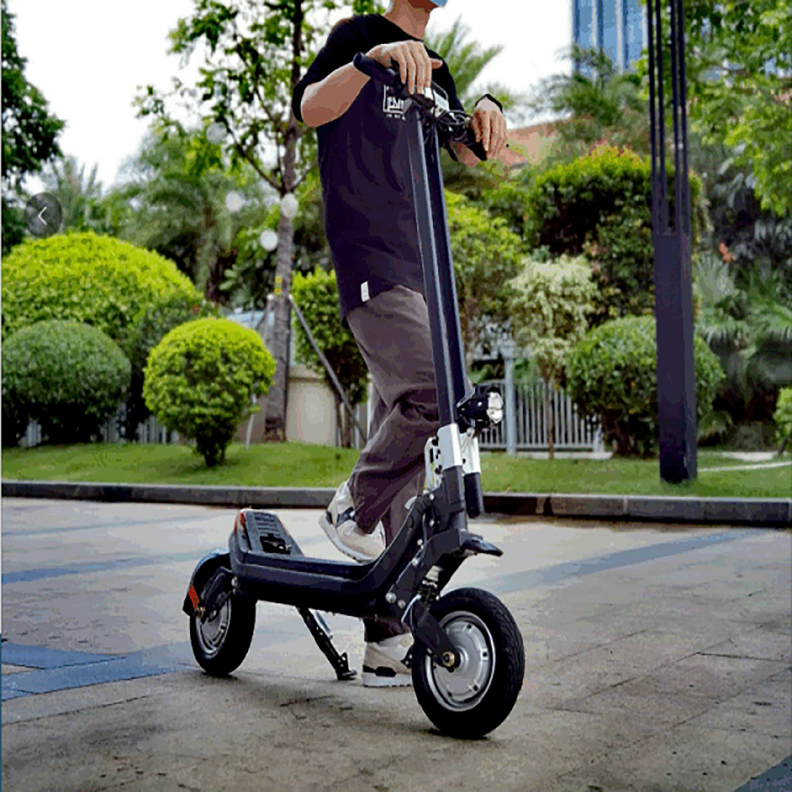Electric Scooter 1200W Dual Motor, Double Suspension E-Scooter, Folding ...