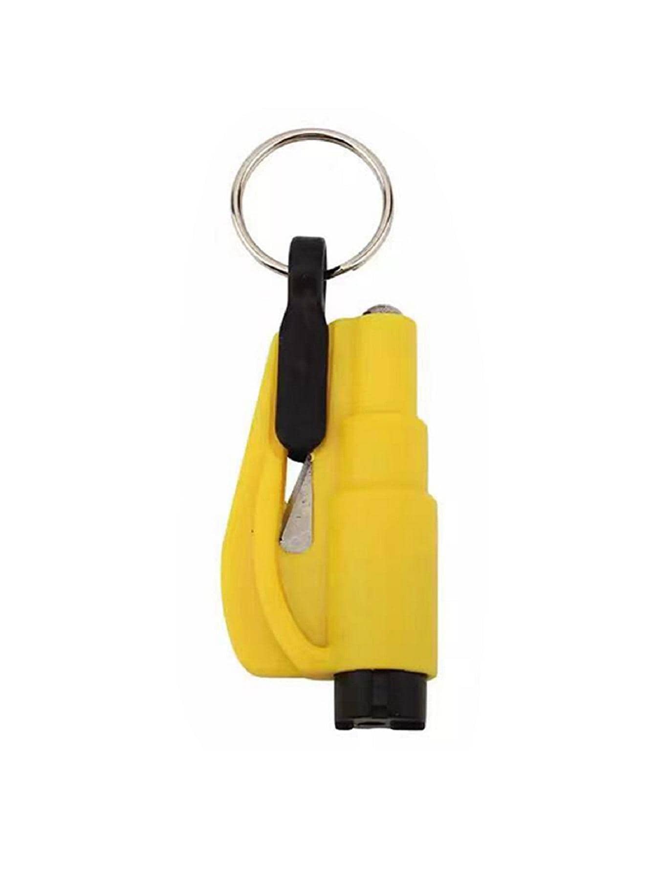1pc 2-in-1 Safety Belt Cutter Emergency Key Chain Car Escape Tool Metal Safety Hammer Mini Fire ...