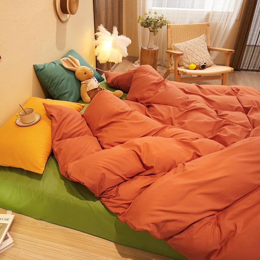 Plain Duvet Cover Without Filler, Simple Quilt Cover For Bedroom ...