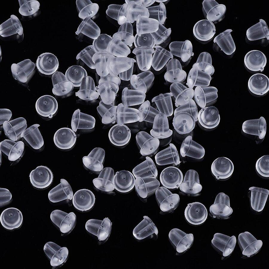 Clear Plastic Ear Clog Earring Plugs Two Quantity Packs Approximately ...