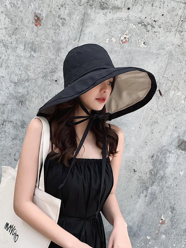 Solid Reversible Bucket Hat | SHEIN USA
