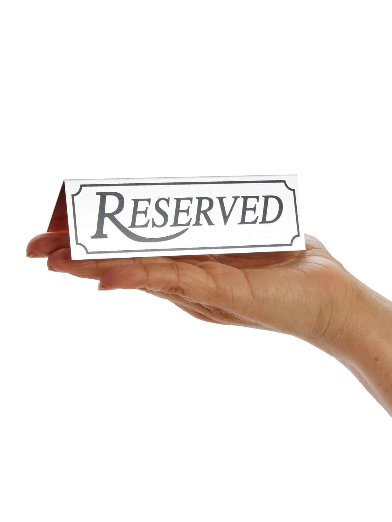 12 Pack Small Metal Reserved Table Signs for Restaurants, Dinner ...
