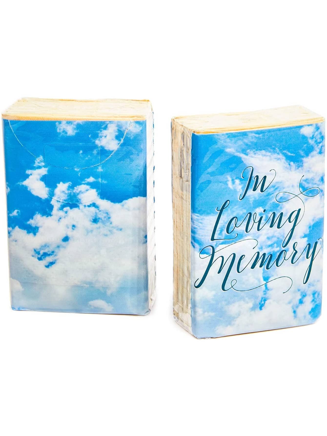60 Pack Funeral Facial Tissues for Guests, Pocket Size Memorial Service ...