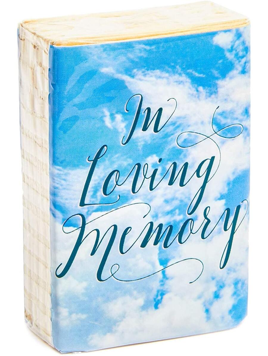 60 Pack Funeral Facial Tissues for Guests, Pocket Size Memorial Service ...