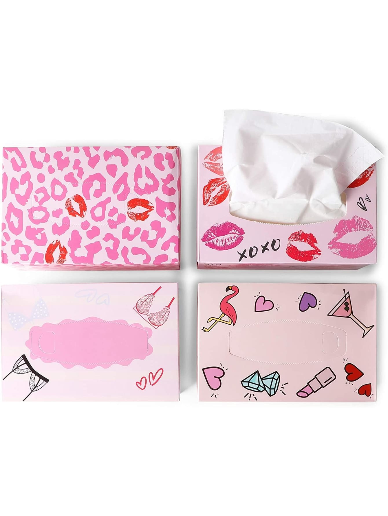 Bachelorette Party Facial Tissue Box Set, 100 Tissues Each (8 Boxes ...