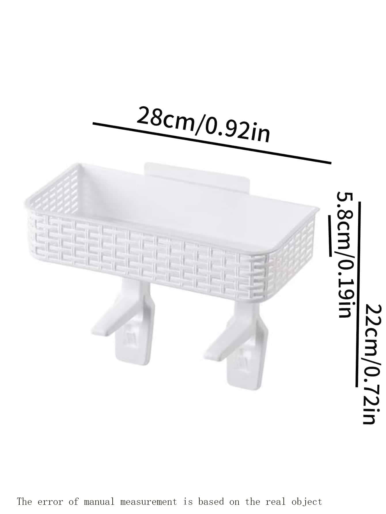 2pcs/set Plastic Bathroom Storage Rack, Modern Wall Mounted Shelving ...