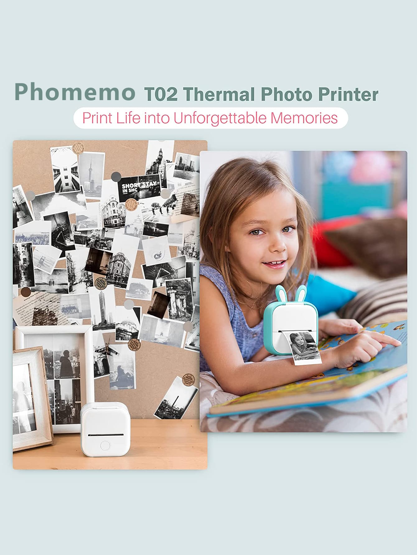 Phomemo T02 Sticker Printer - Mini Thermal Printer, Sticker Maker ...