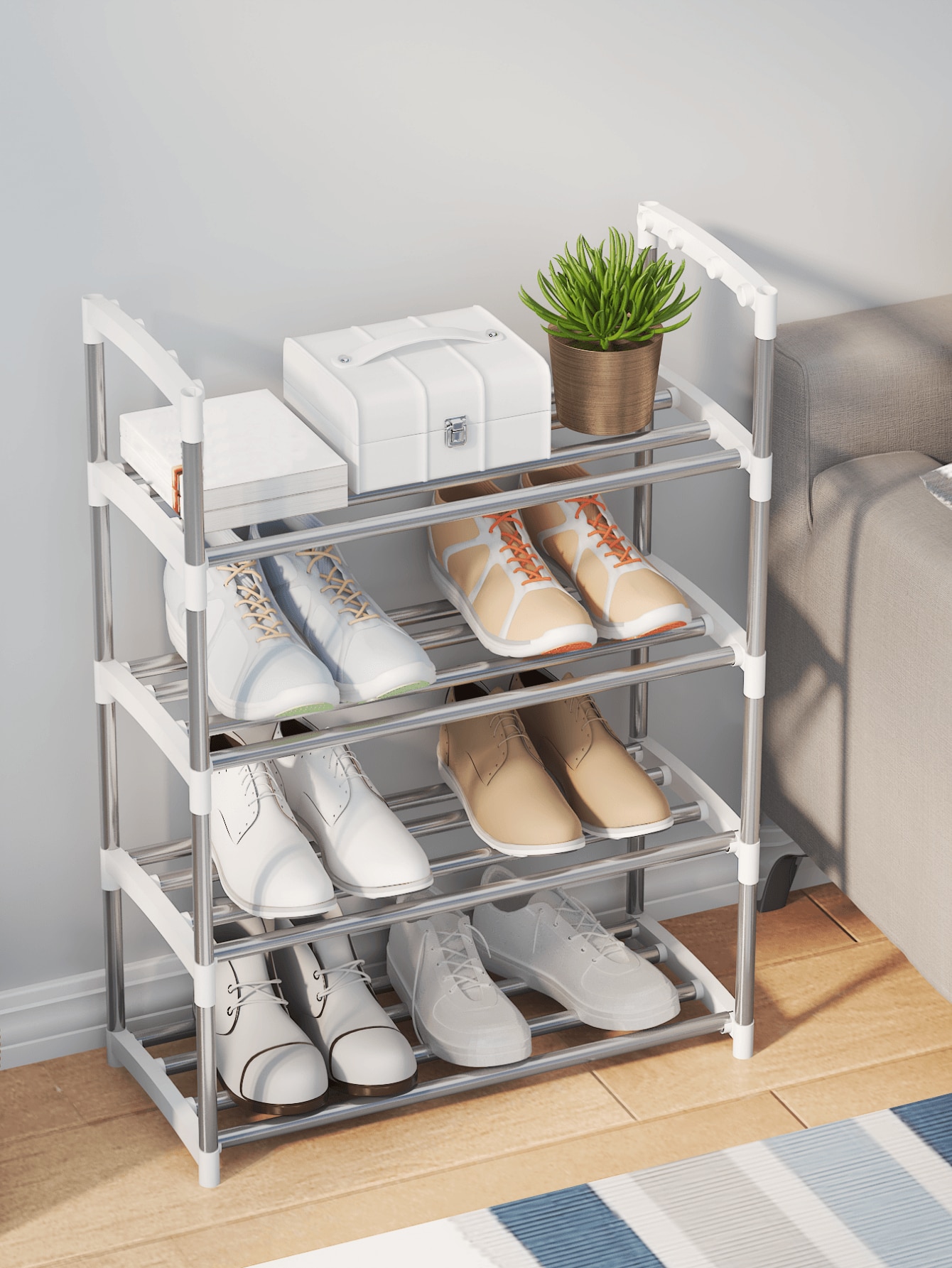 1pc 6 Layer Shoe Storage Rack | SHEIN UK