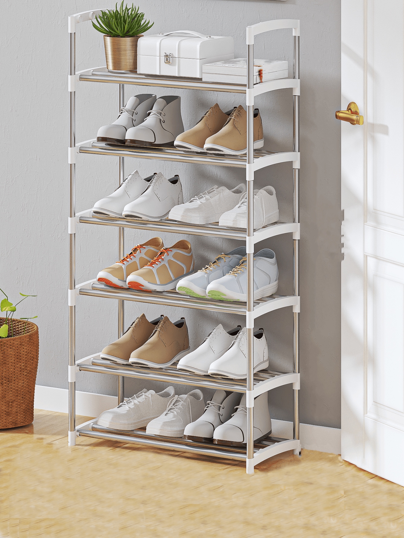 1pc 6 Layer Shoe Storage Rack | SHEIN UK