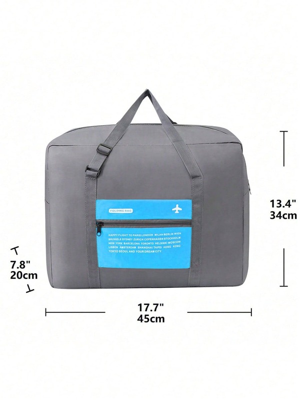 Lightweight Foldable Travel Duffel Bag Waterproof Nylon Carry-On ...