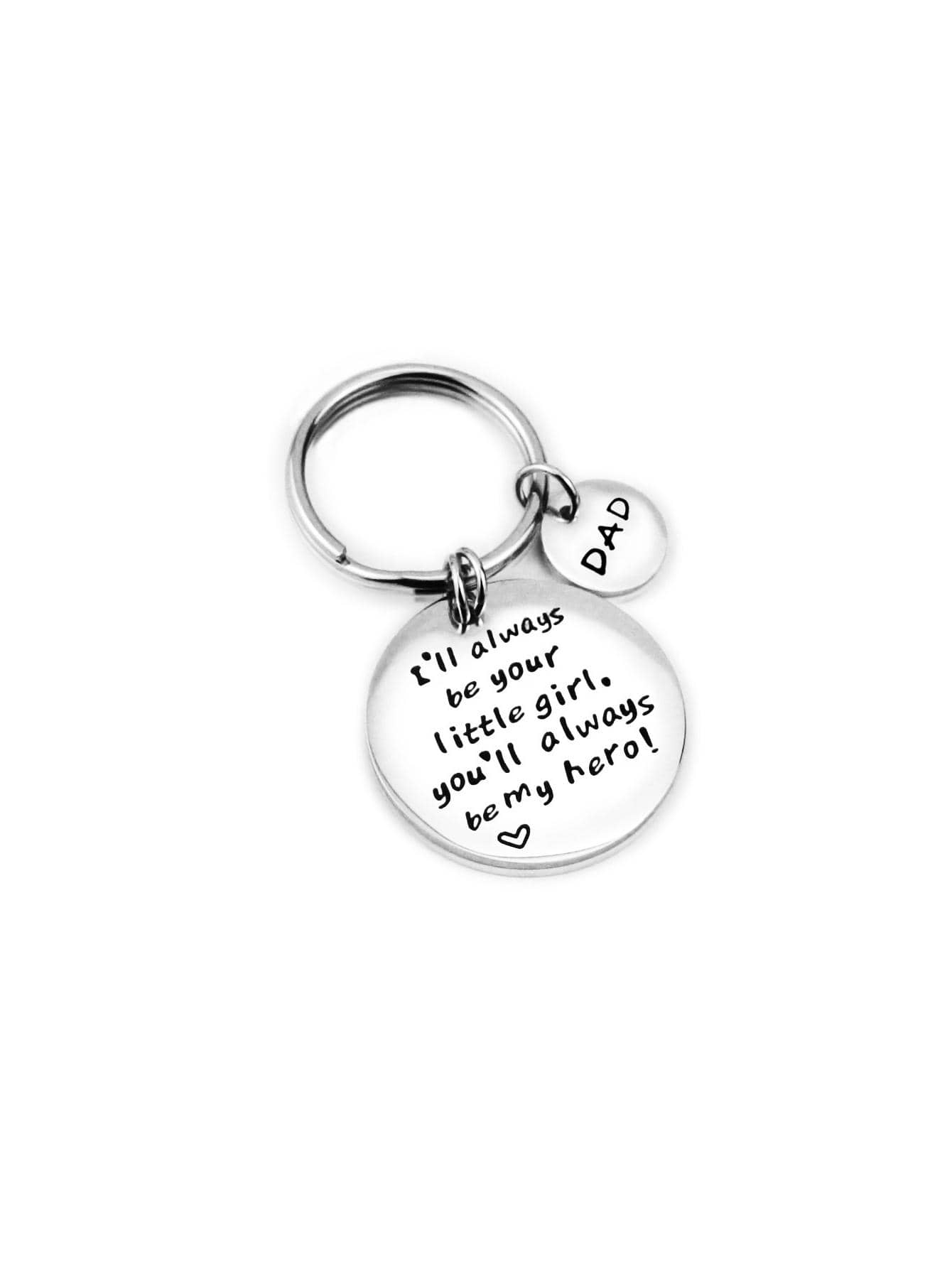 Slogan Graphic Round Charm Keychain | SHEIN USA