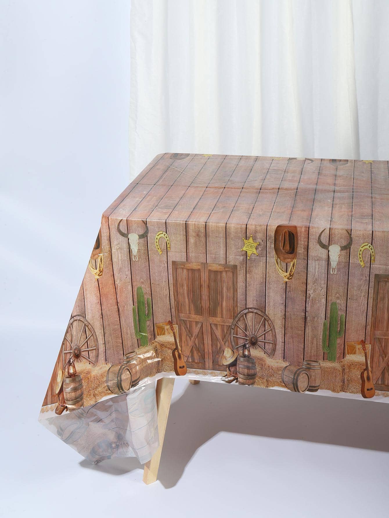 1pc House Pattern Disposable Table Cover | SHEIN USA