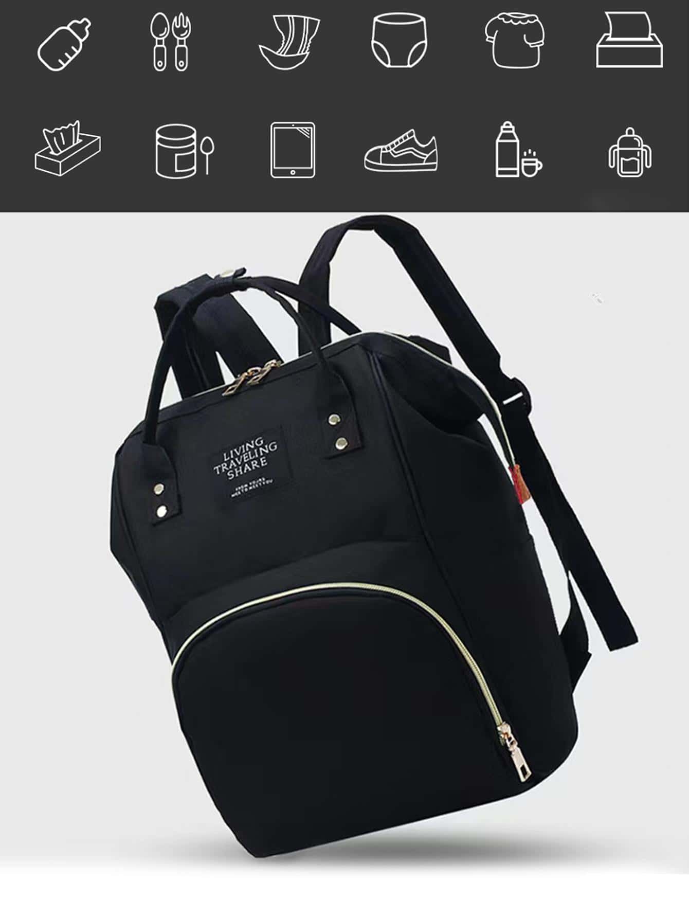 LAND Mommy Diaper Bags Mother Large Capacity Travel Nappy Backpacks ...