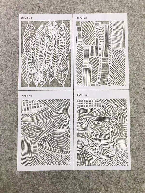 4pcs Geometric Design Drawing Template, Simple Multi-purpose Drawing ...