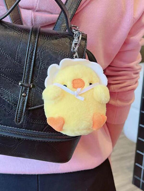 Cute Chicken Plush Bag Charm Birthday Gift Bag Accessories Christmas ...