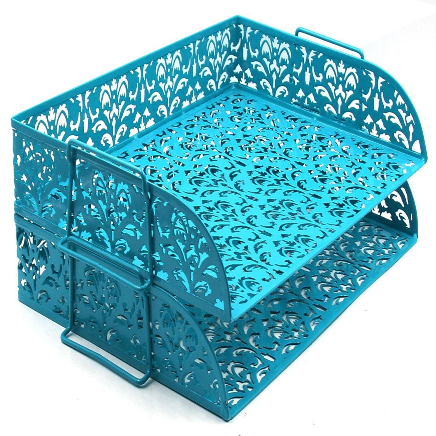 Letter Tray Organizer 2 Tiers Stackable Letter Tray Office Desktop ...