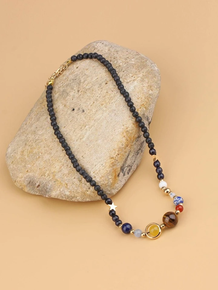 Solar System Necklace Beads