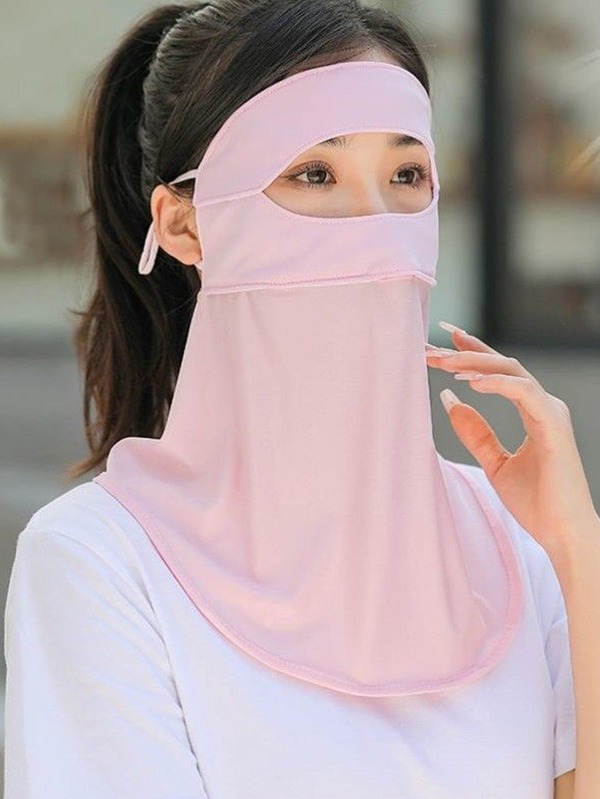 Solid Sun Protection Face Shield | SHEIN USA