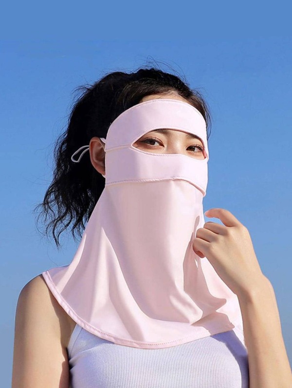 Solid Sun Protection Face Shield | SHEIN USA