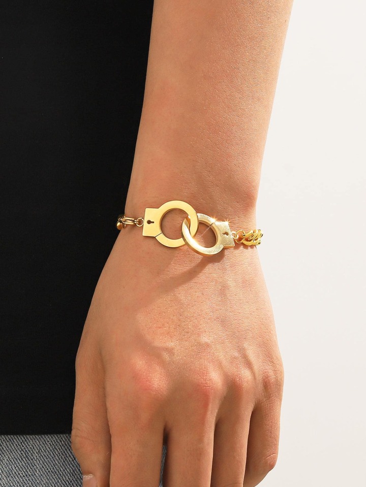 Men Handcuffs Decor Bracelet For Daily Decoration For A Stylish Look ...