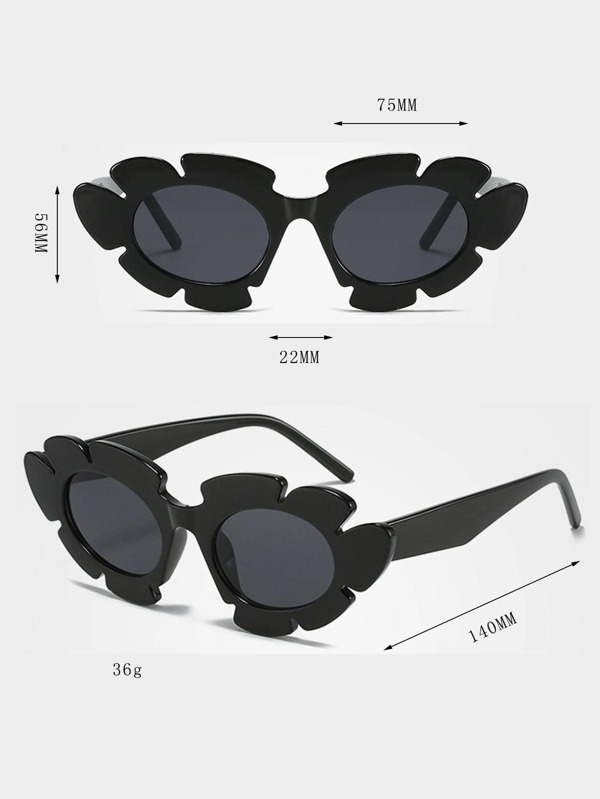 Flower Design Fashion Glasses Shein Usa