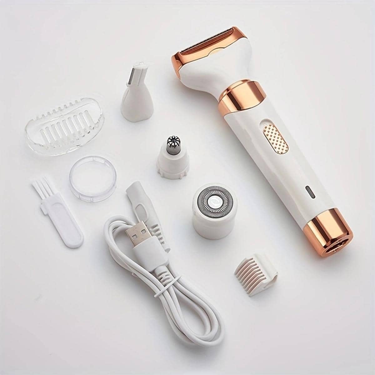 1 Set Portable Rechargeable 4 In 1 Multifunctional Women's Shaver, With ...