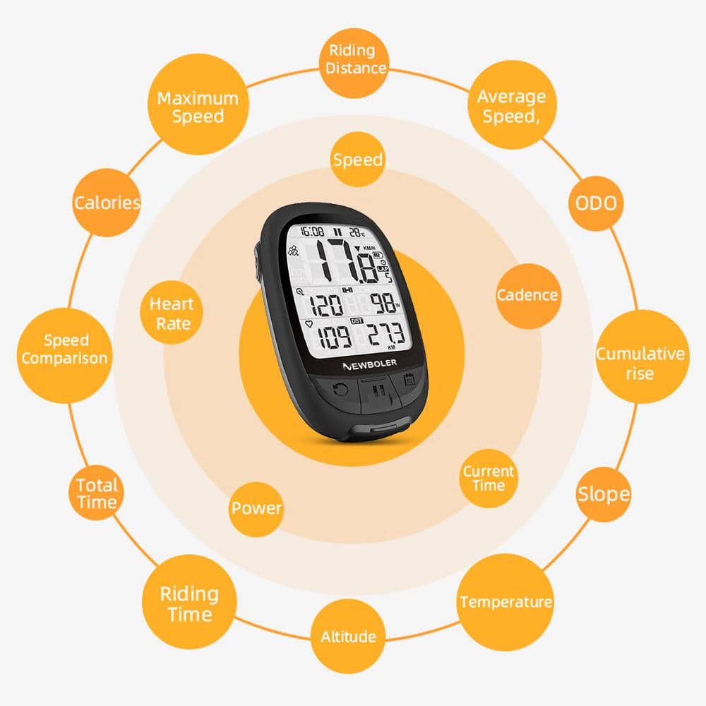 Black Portable Bicycle Speedometer Odometer With Cadence Sensor | SHEIN USA