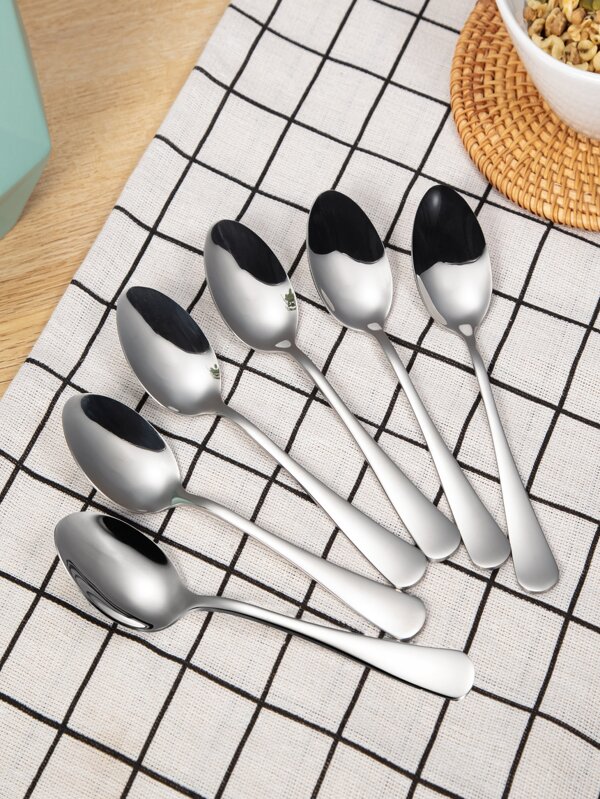 Dinner Spoons 24 Pcs Premium Stainless Steel Silverware Spoons, Table Spoons, Flatware Spoons ...