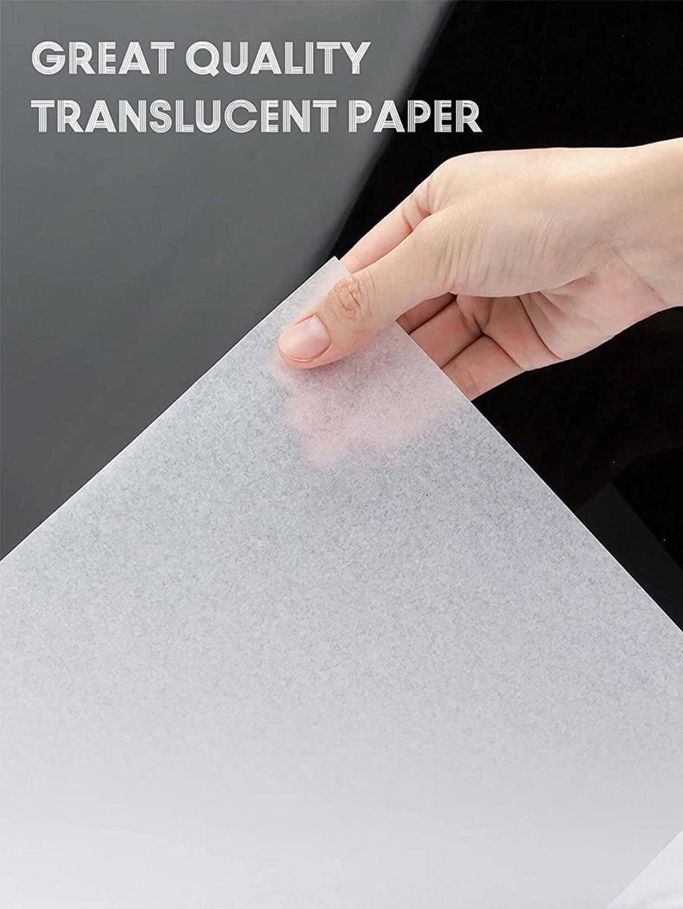 100 Sheets Tracing Paper 8.3x11.7 Inch, A4 Transparent Vellum Paper For ...