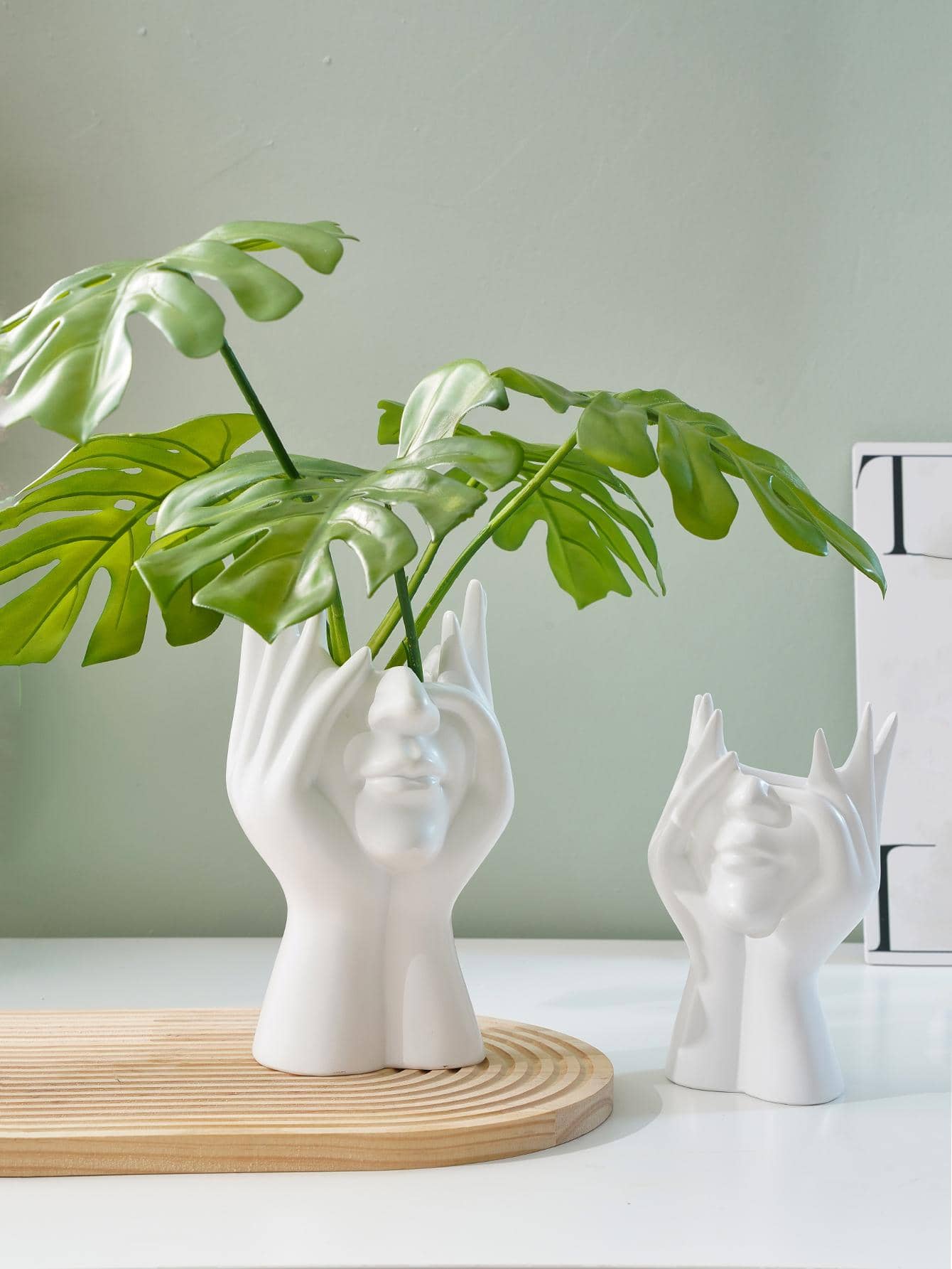 1pc ABS Flower Vase, Creative Figure Design Vase For Flower | SHEIN USA