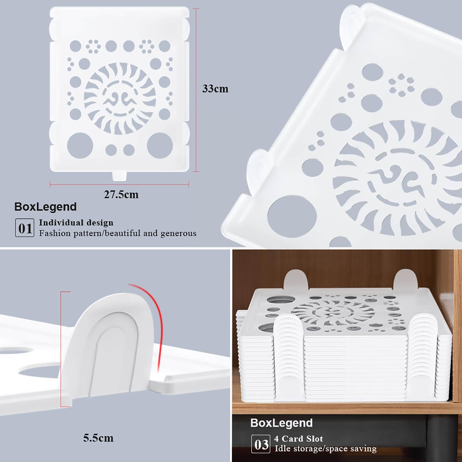 Shirt Folding Board 10 Pack T Shirt Organizer Closet Organizer Durable ...