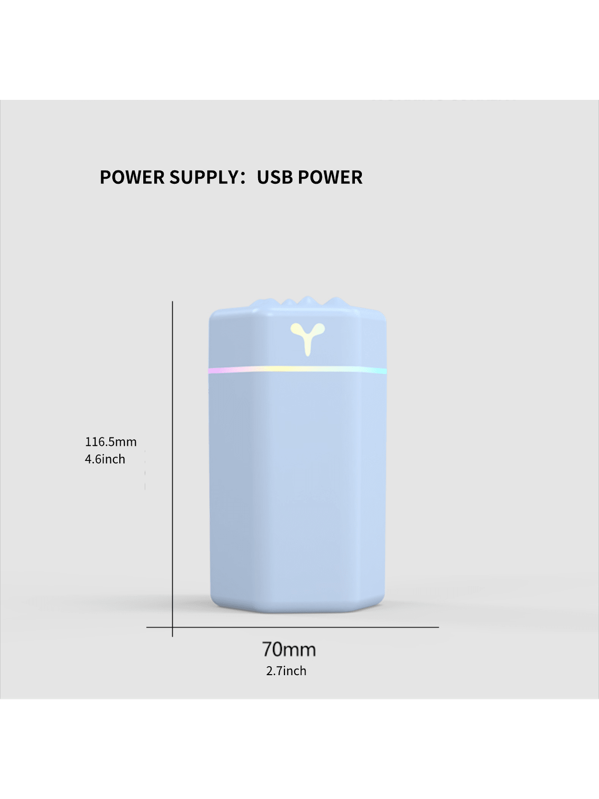 1pc 260ml ABS Humidifier, Modern White Portable Desktop Atomizer ...