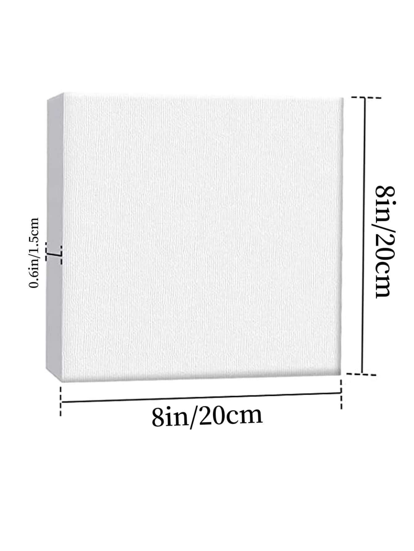 1pc Solid Color Rectangle Painting Canvas, Simple Multi-Purpose Canvas ...