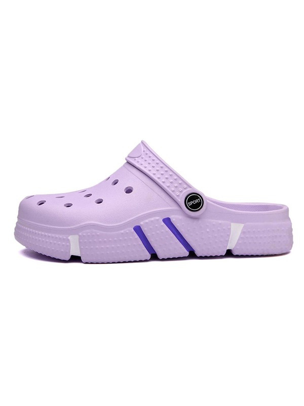 Women Hollow Out Vented Clogs, Fashion Purple EVA Clogs | SHEIN USA