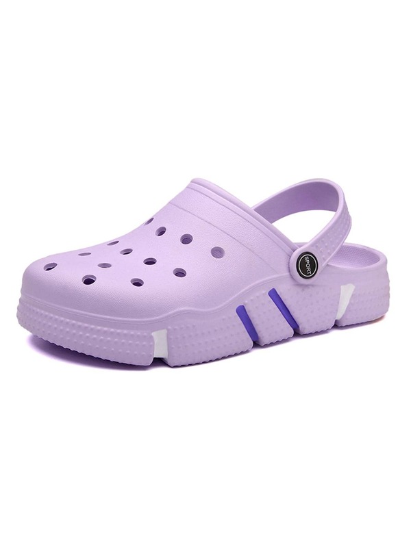 Women Hollow Out Vented Clogs, Fashion Purple EVA Clogs | SHEIN USA
