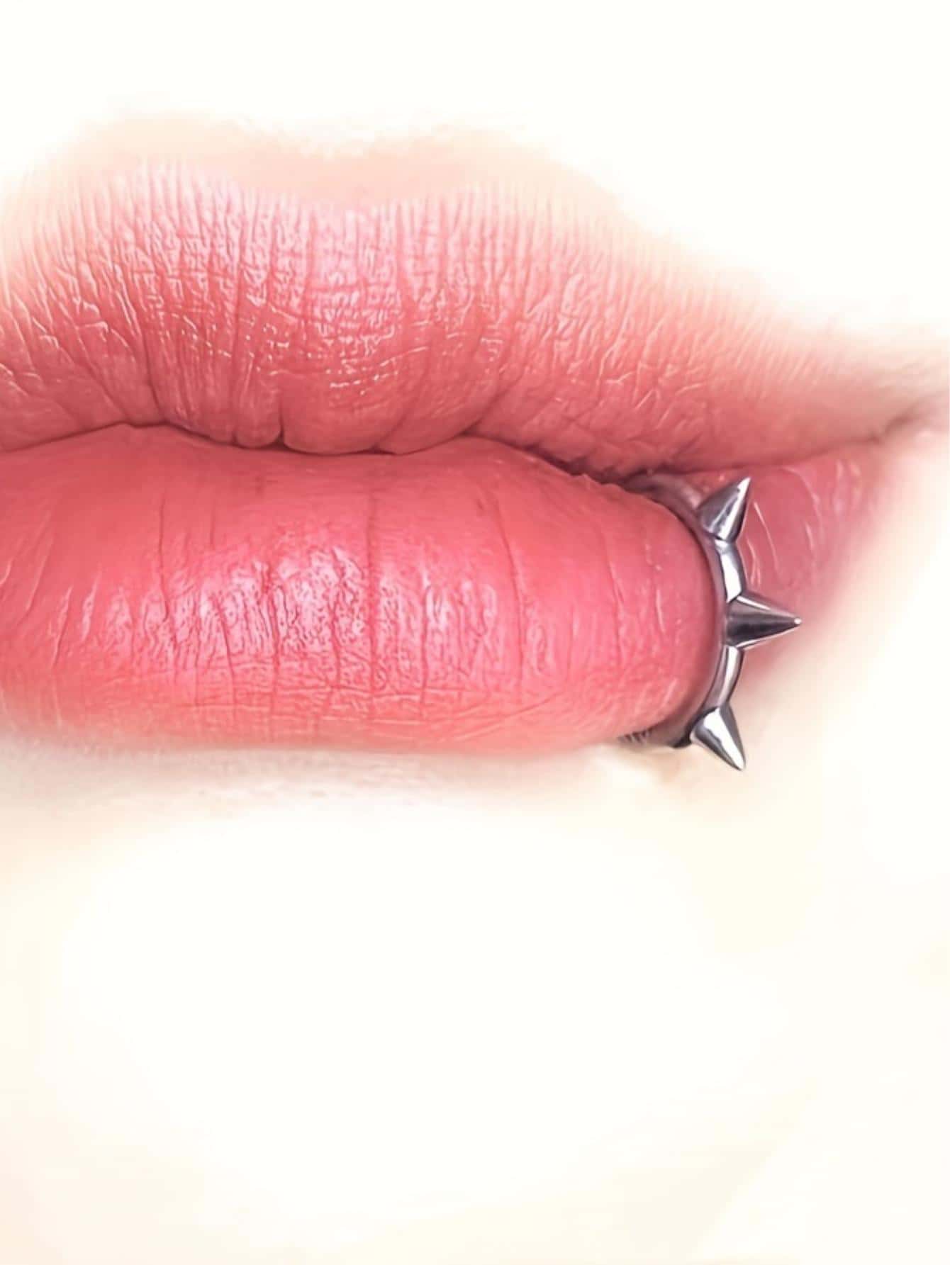 Spiked Decor Lip Ring Stainless Steel Silver Color Body Jewelry | SHEIN USA