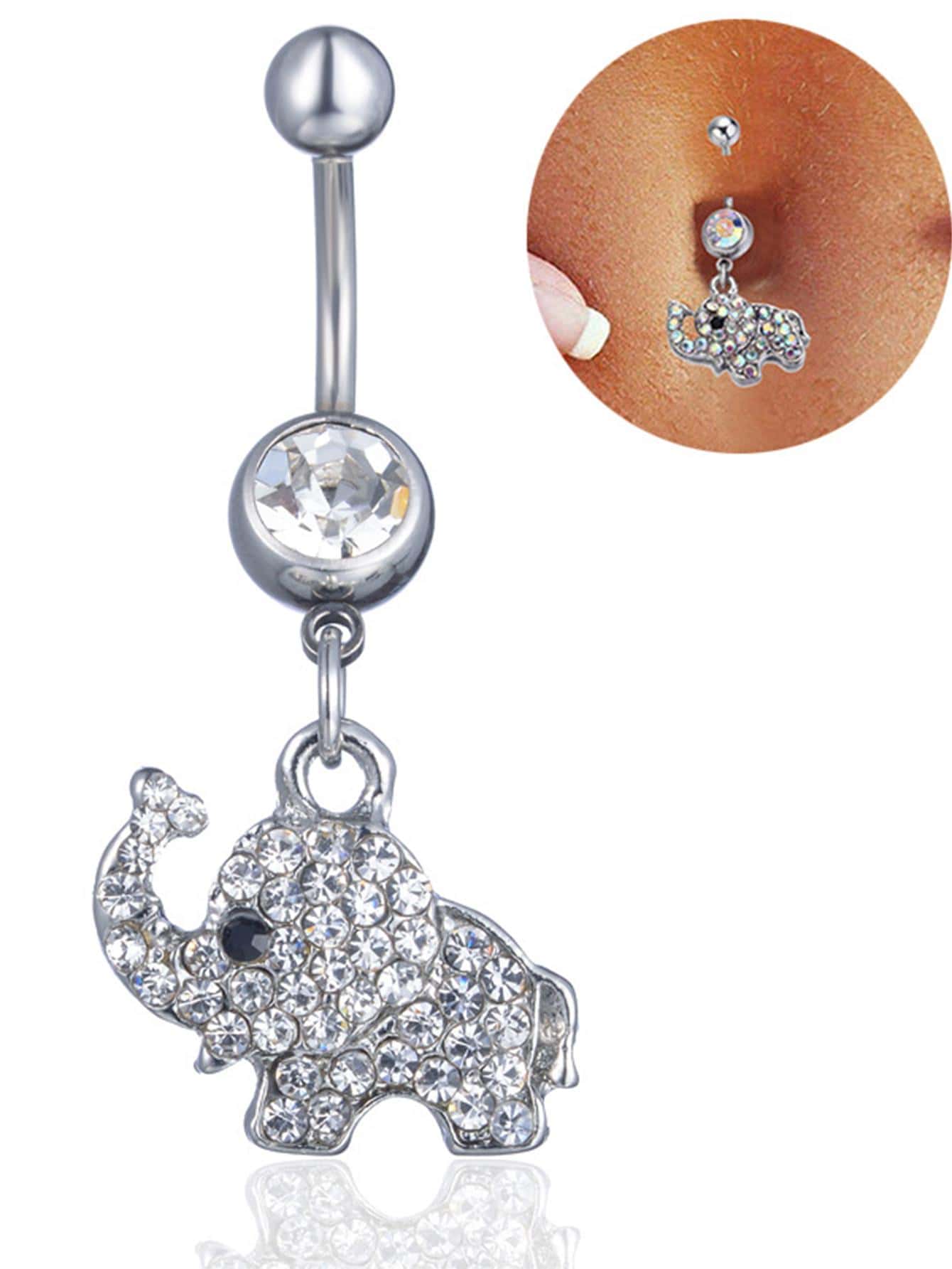 Elephant Belly Button Rings