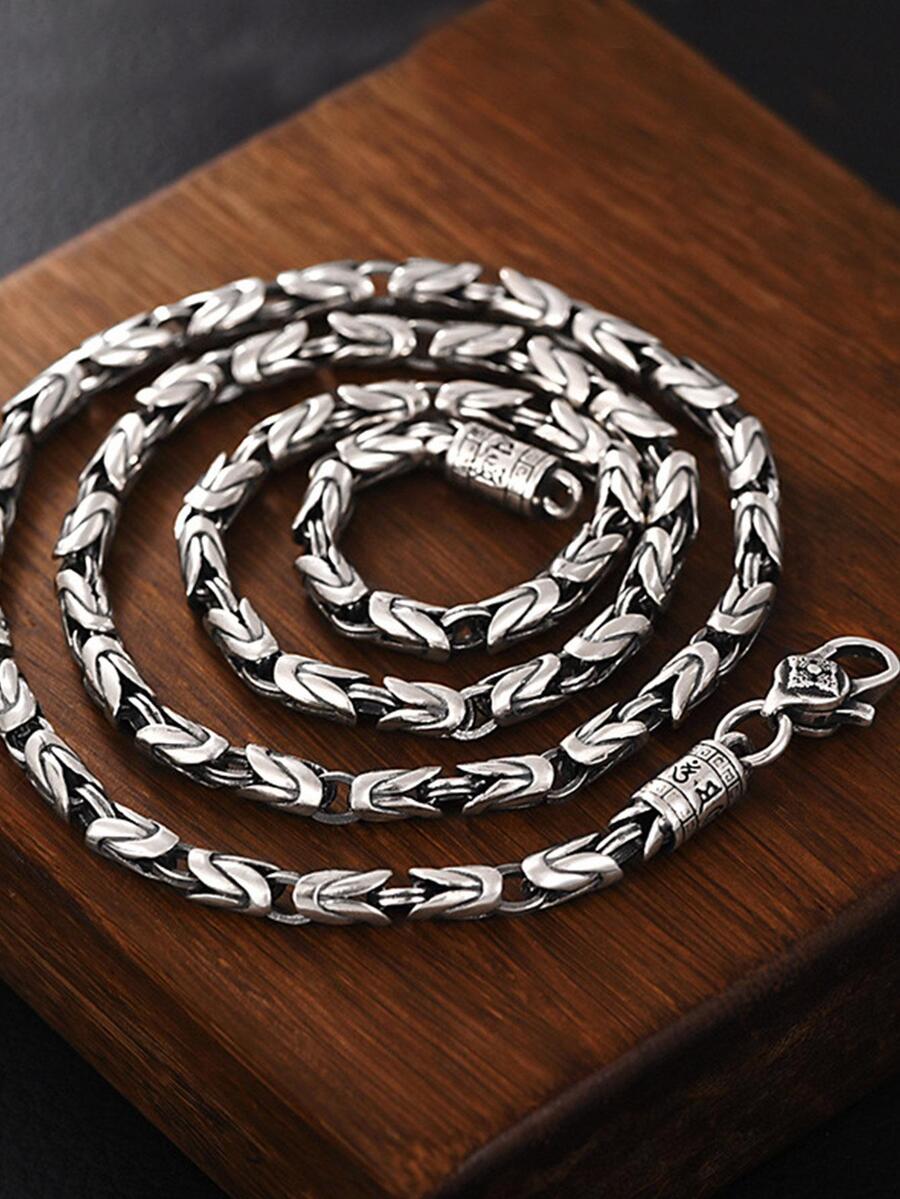 Hip Hop Rock Peace Sign Necklace For Men, Retro Versatile Niche Design ...